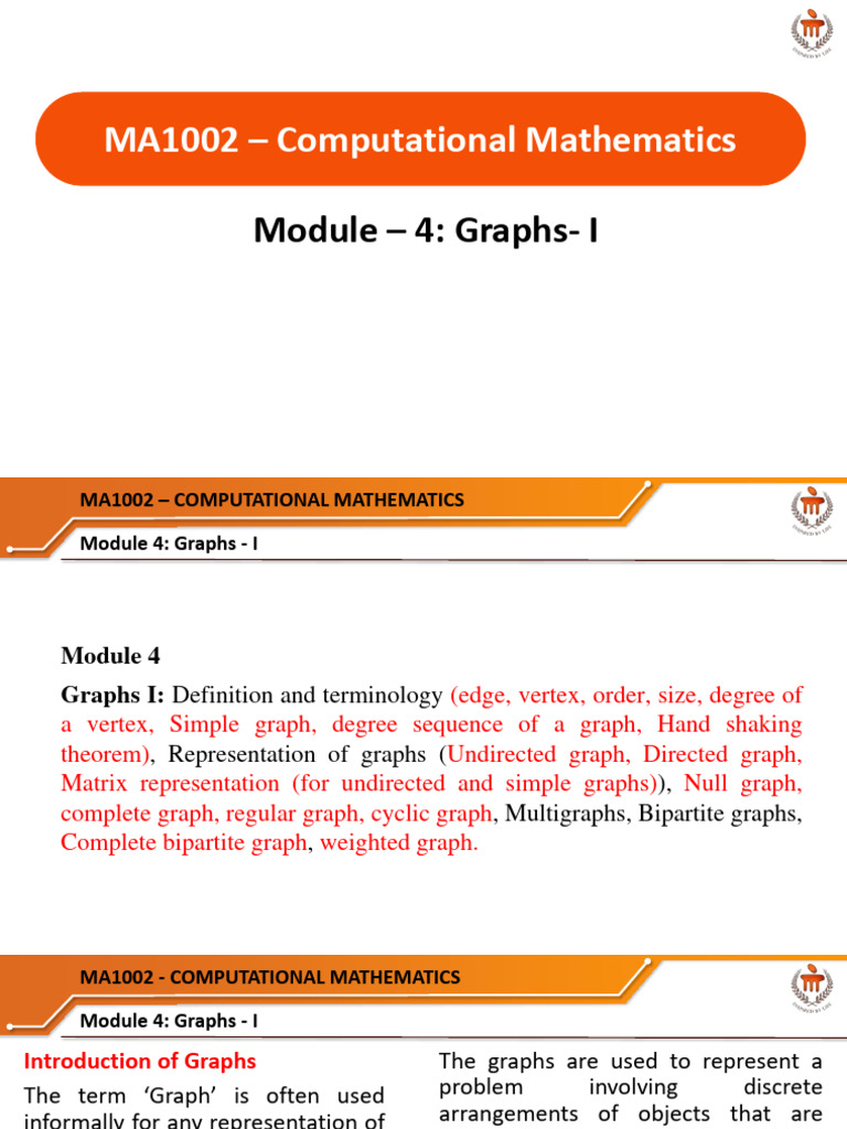 Module 4 | PDF | Vertex (Graph Theory) | Mathematical Concepts