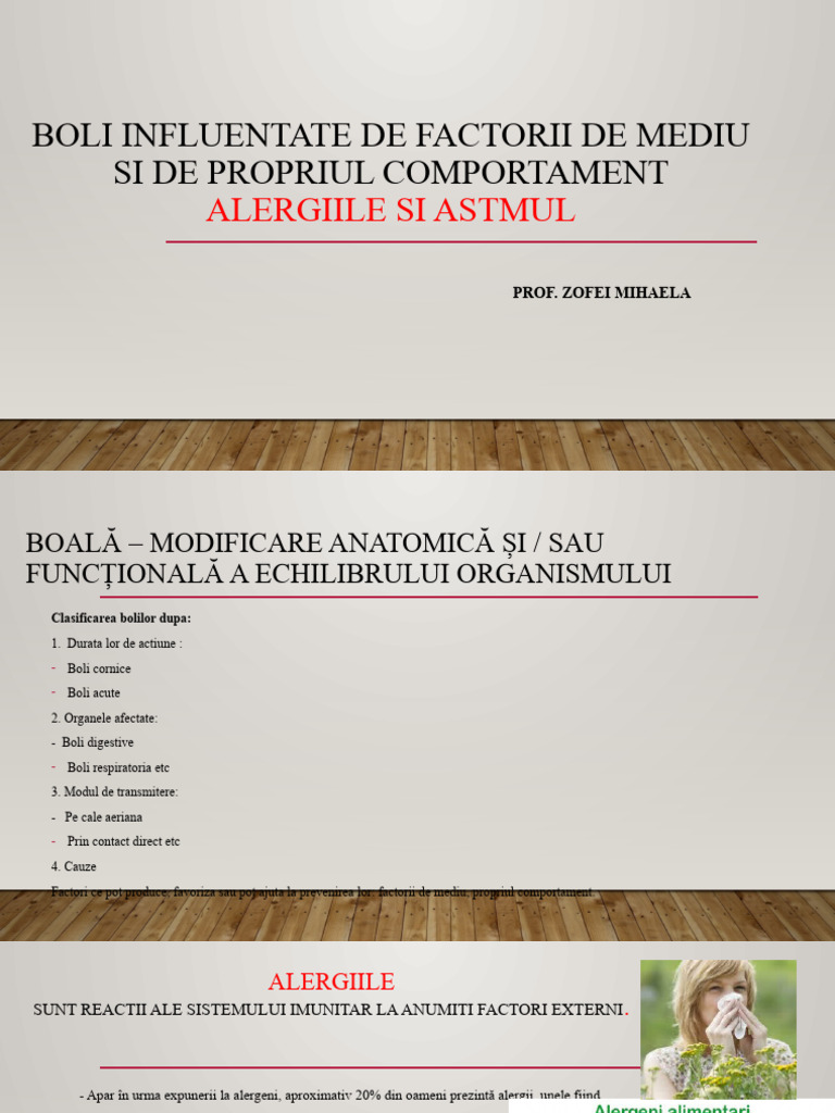 Boli - Alergiile Si Astmul | PDF