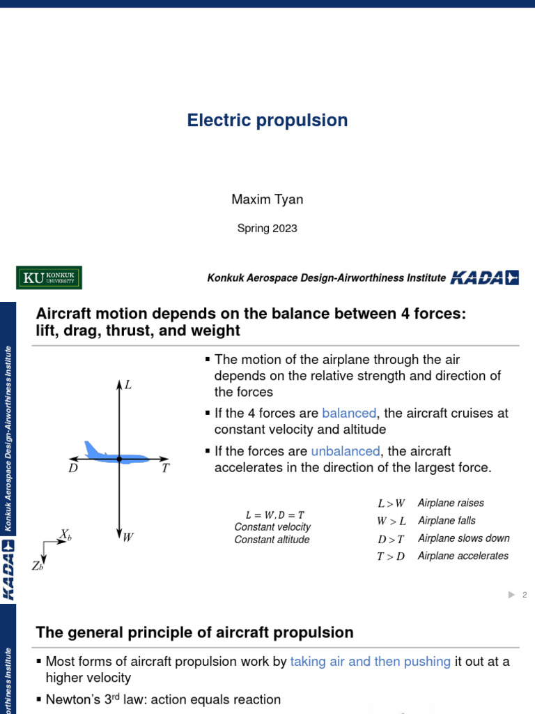 05 Electric Propulsion | PDF | Force | Propulsion
