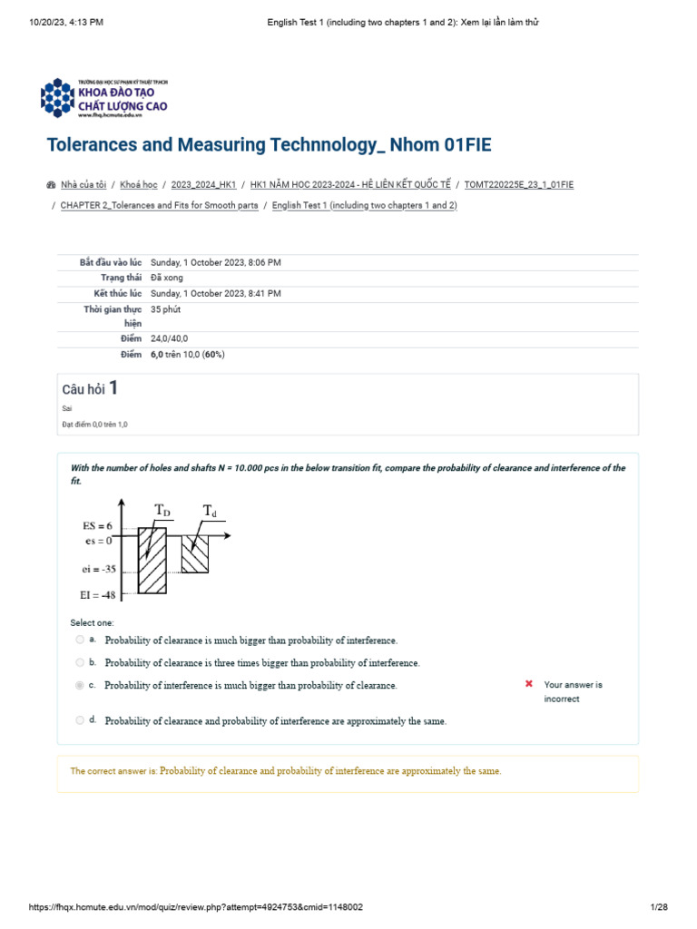 Test 1-2 | PDF | Engineering Tolerance | Mechanical Engineering