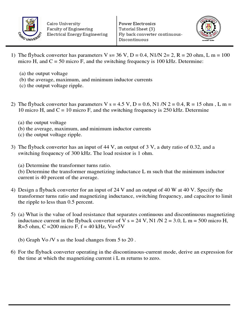 Flyback Converter Analysis and Design Guide | PDF | Science & Mathematics