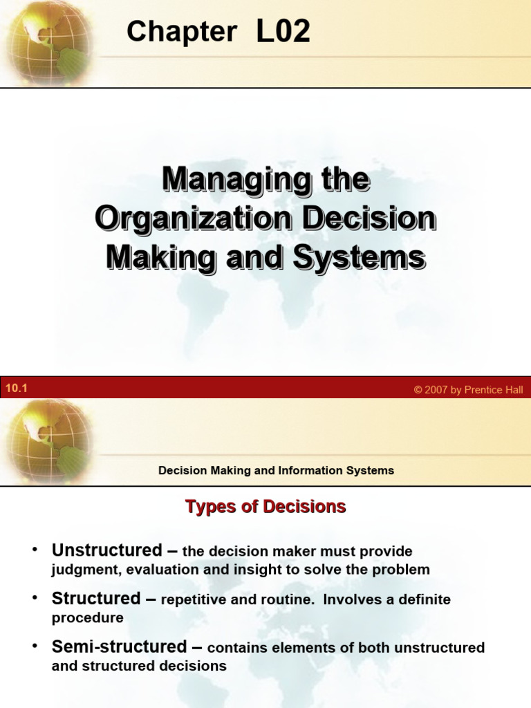 Decision Making Introduction Mis Lo2 Pdf Decision Support System