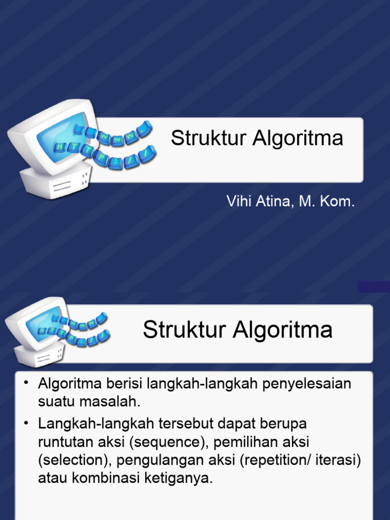 Struktur dan Contoh Algoritma Dasar | PDF