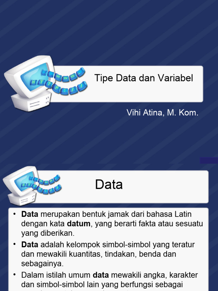 Tipe Data Dan Variabel | PDF