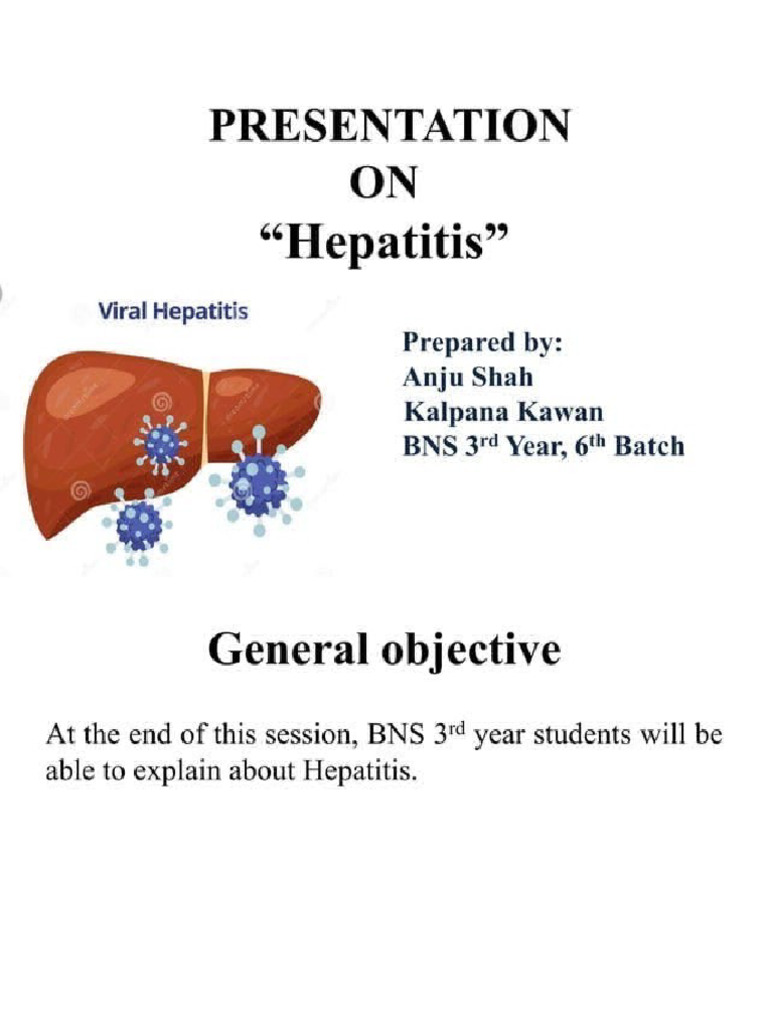 Hepatitis | PDF