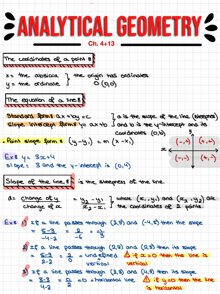 Analytic Geometry | PDF