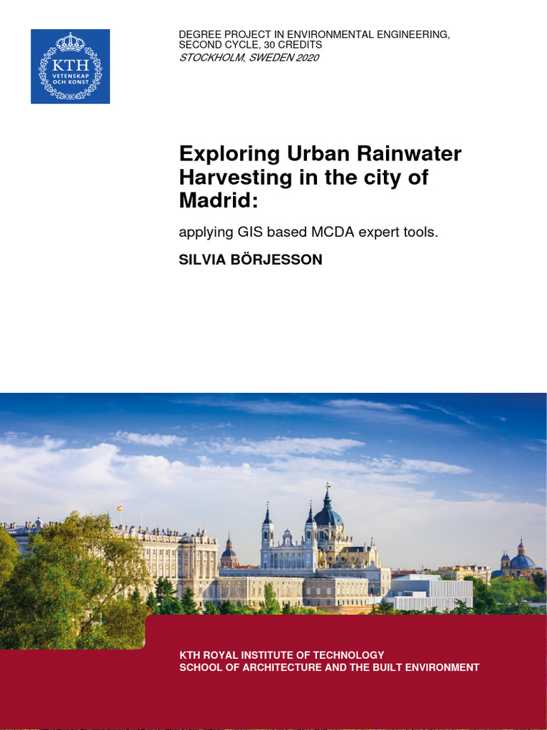 Exploring Urban Rainwater Harvesting Applying Gis and MCDA | PDF | Geographic Information System ...