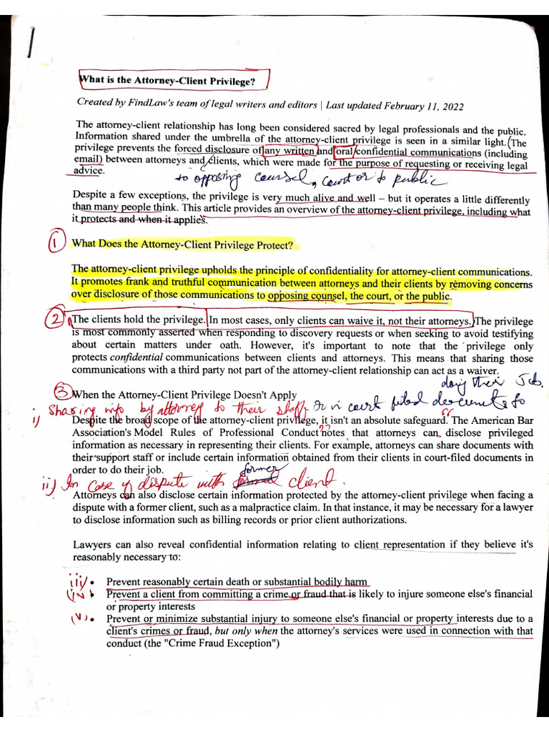 client attorney privilege_discovery process | PDF