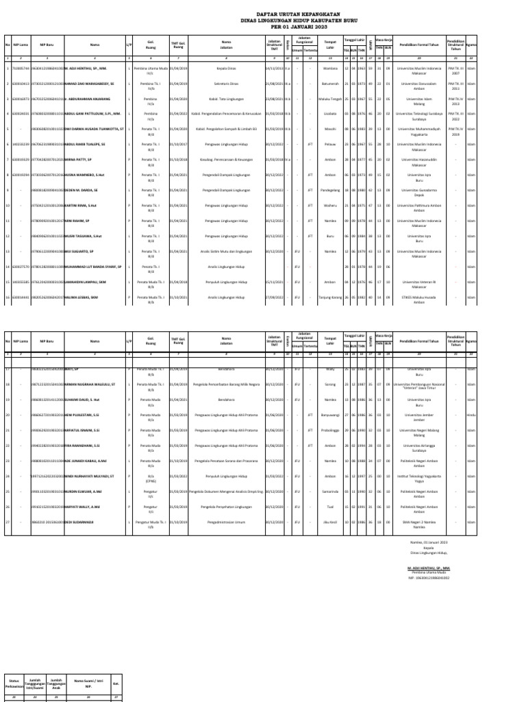 Bezetting Format Baru | PDF