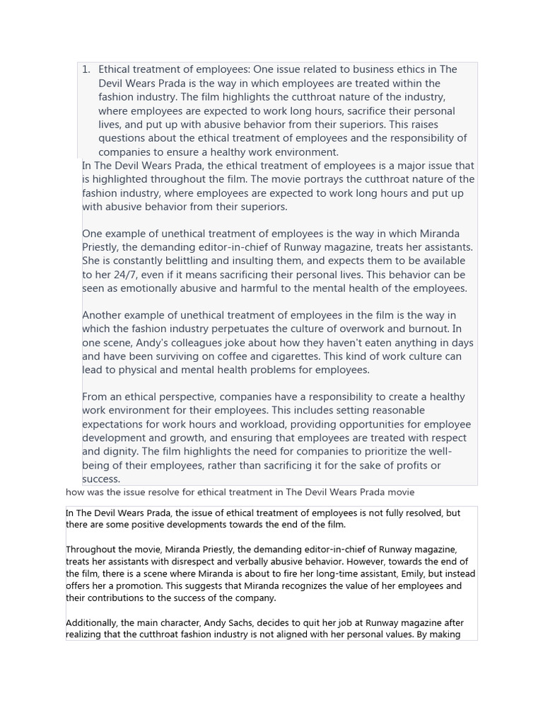Ethical Employee Treatment in Fashion | PDF | Employment | Sustainability