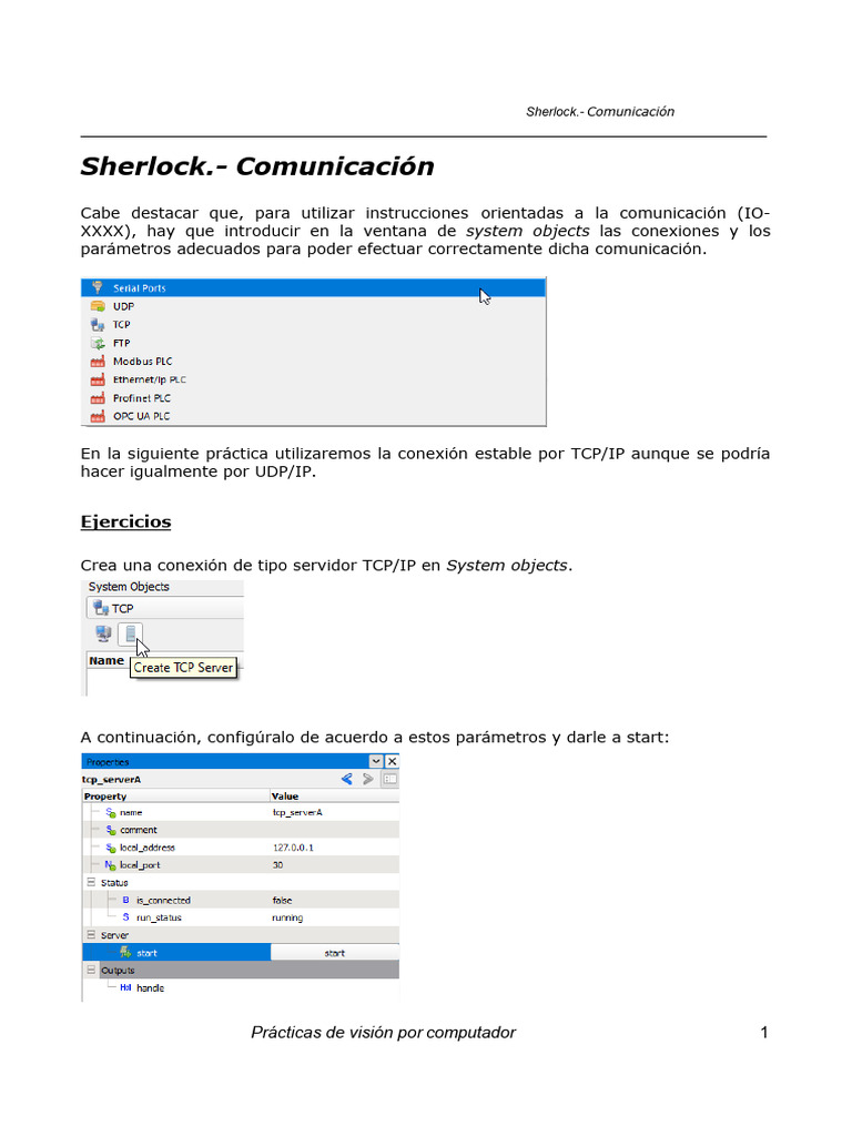 7-Actividad de Sherlock - Comunicación TCP-IP v1-1 | PDF | Protocolo de Control de Transmisión ...