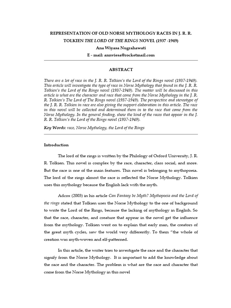 Representation of Old Norse Mythology Ra | PDF