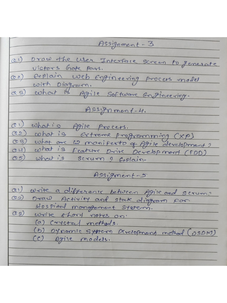 OOSE Assignments | PDF