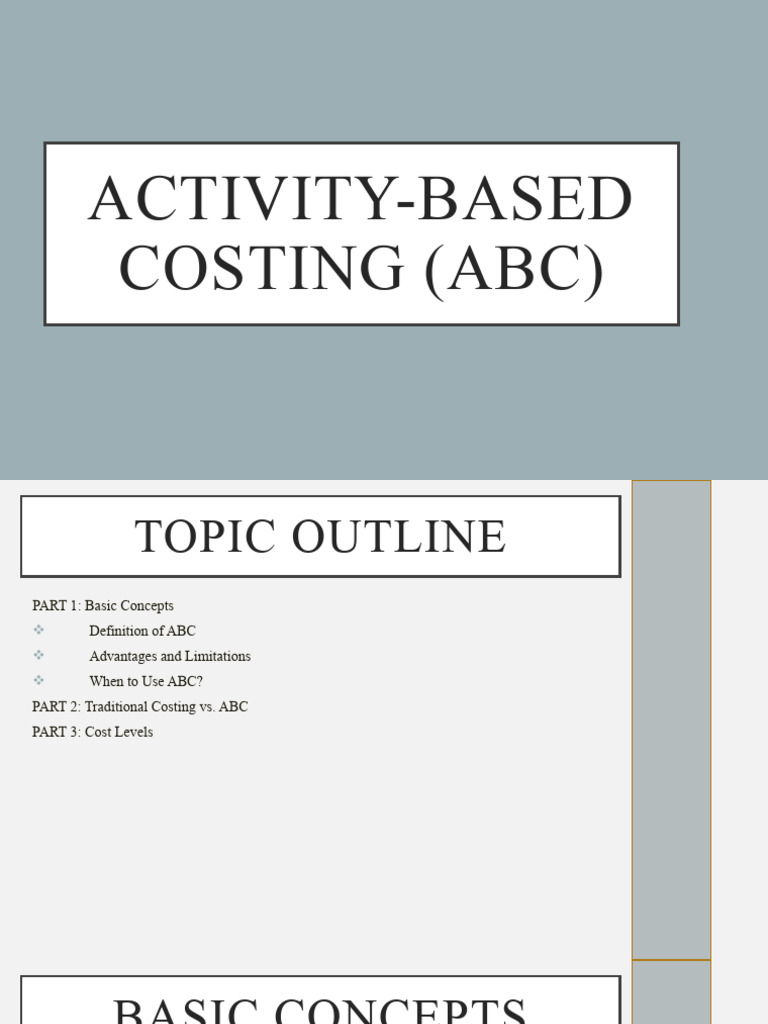 ABC-System | PDF | Cost | Marketing