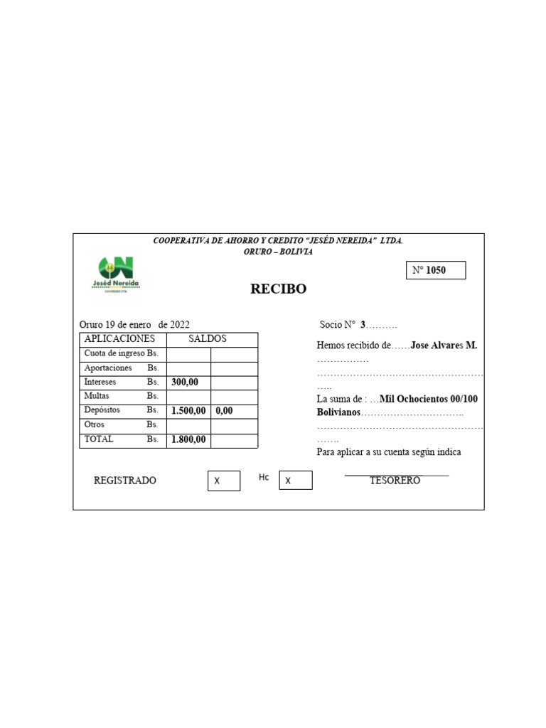 RECIBOS DE HOJA DE COLECTA N°3(Autoguardado) | PDF | Bolivia | Economía ...