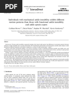 OrthoToolKit Cumberland Ankle Instability Tool (CAIT) Score Report | PDF