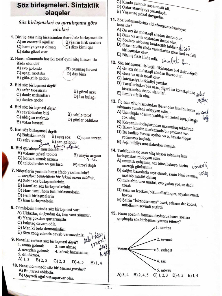 Azərbaycan Dili Test Toplusu 2_231011_174138 | PDF