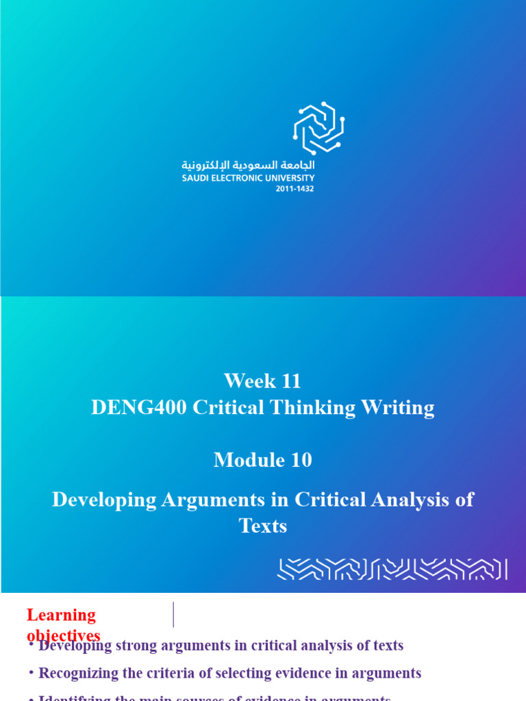 Developing Strong Arguments in Writing | PDF | Knowledge | Evidence
