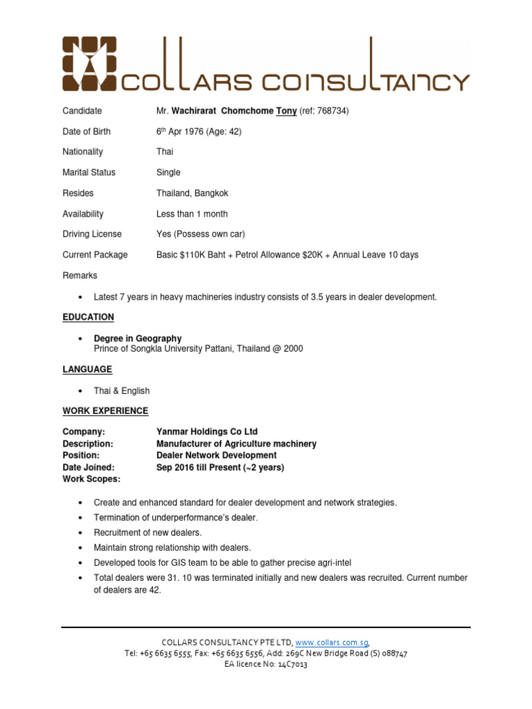 Keni Edited 768734 Wachirarat Chomchome Tony | PDF | Transport | Motor ...