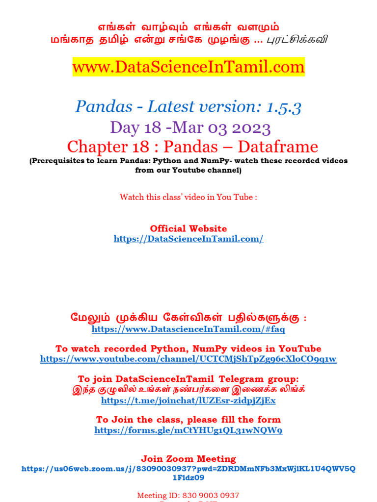 018 Pandas Batch 2 Day 018 Pdf Parameter Computer Programming Computer Programming