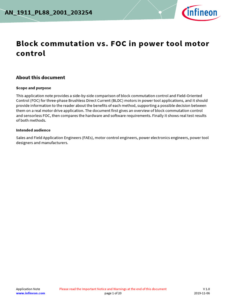 Block Commutation vs. FOC in BLDC Motors | PDF | Electric Motor | Power ...
