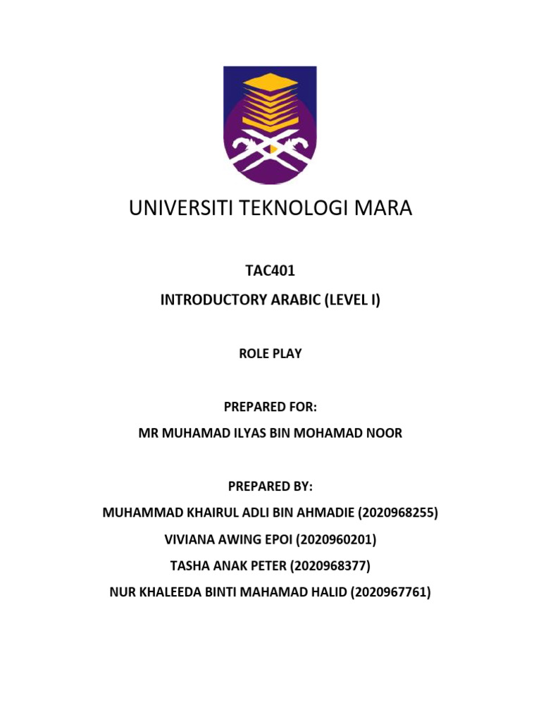 Role Play Arab PDF | PDF