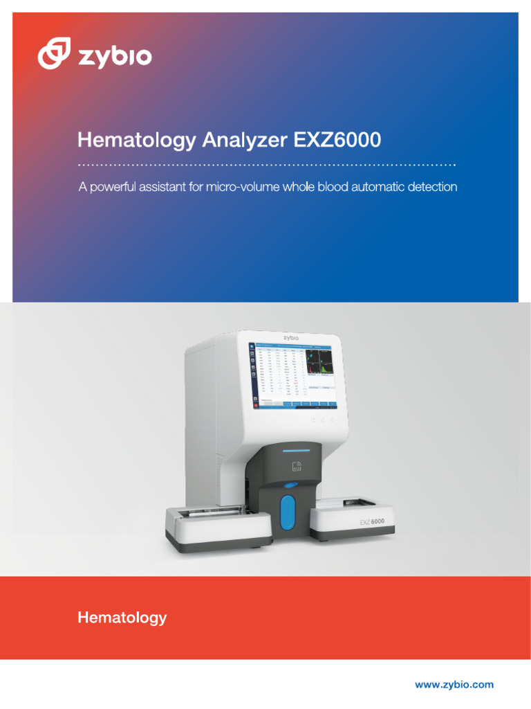 Zybio-EXZ6000 Hematology Analyzer-Flyer | PDF