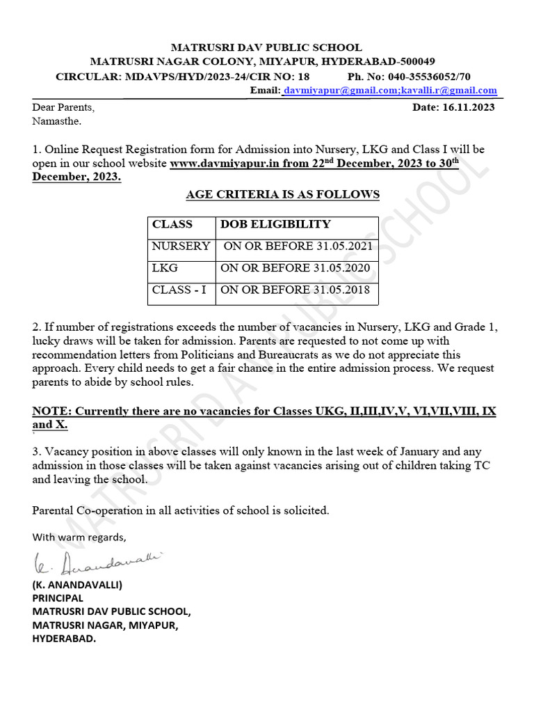 Circular No.18-1 | PDF