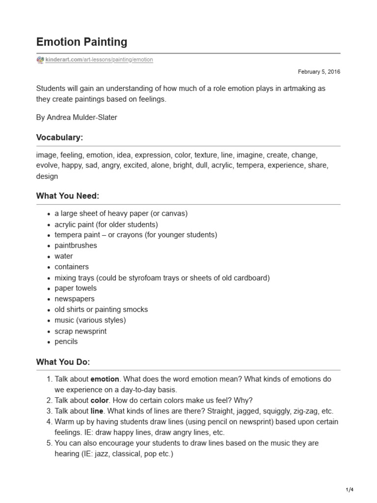 Emotion Painting | PDF