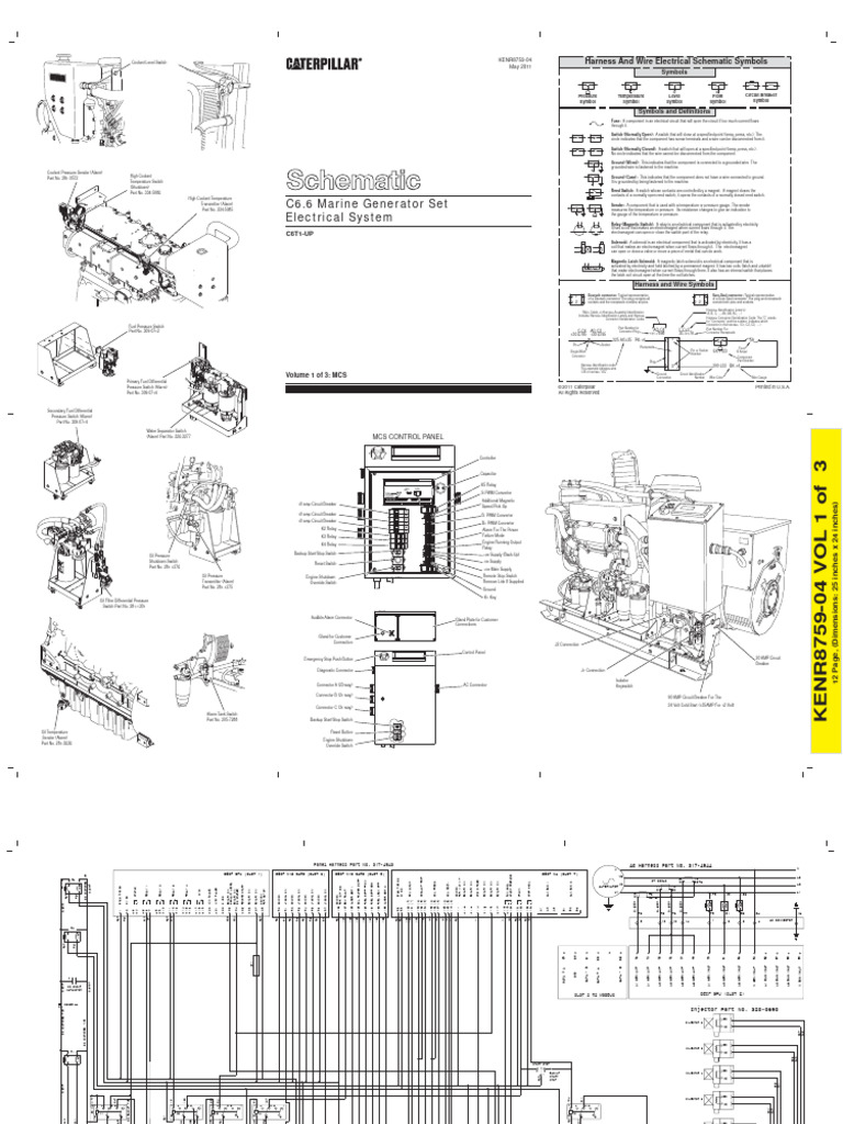 Caterpillar c6.6 Electrical Schematic Diagnostic Codes | PDF ...