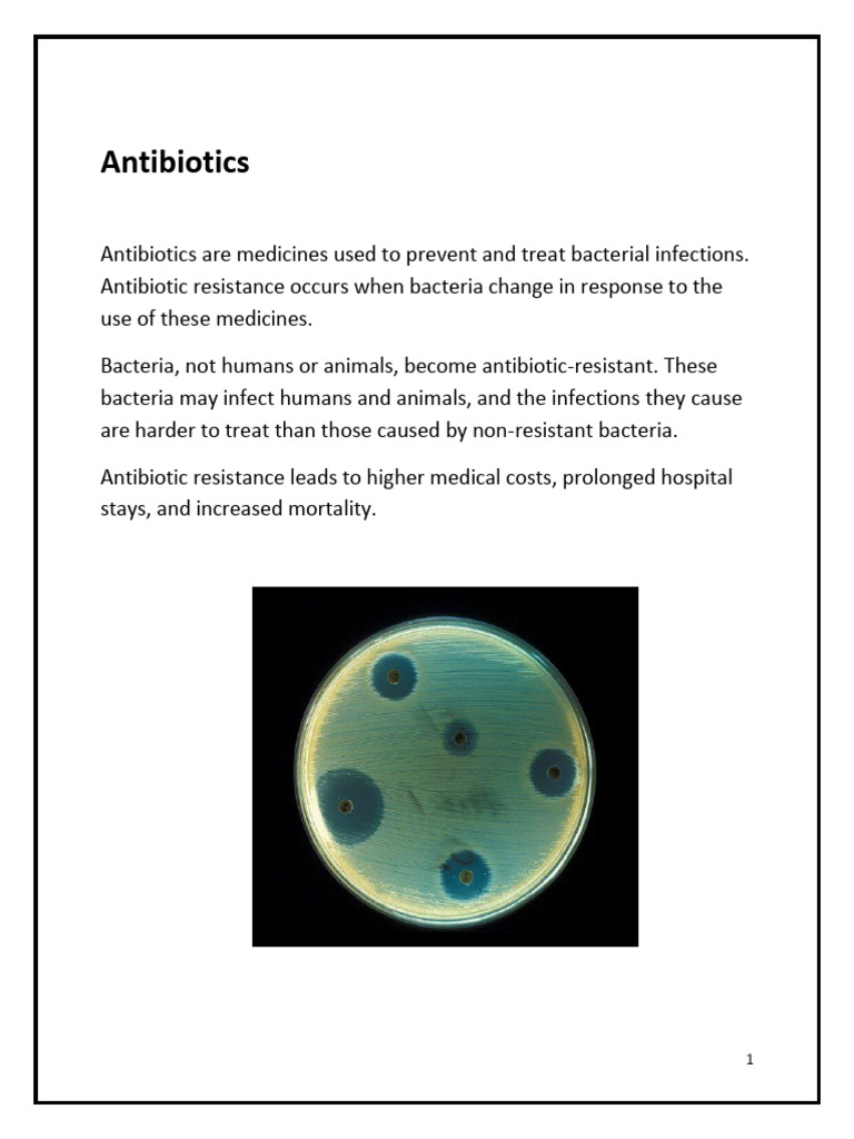 BIOPROJECT-1 | PDF | Penicillin | Antimicrobial Resistance