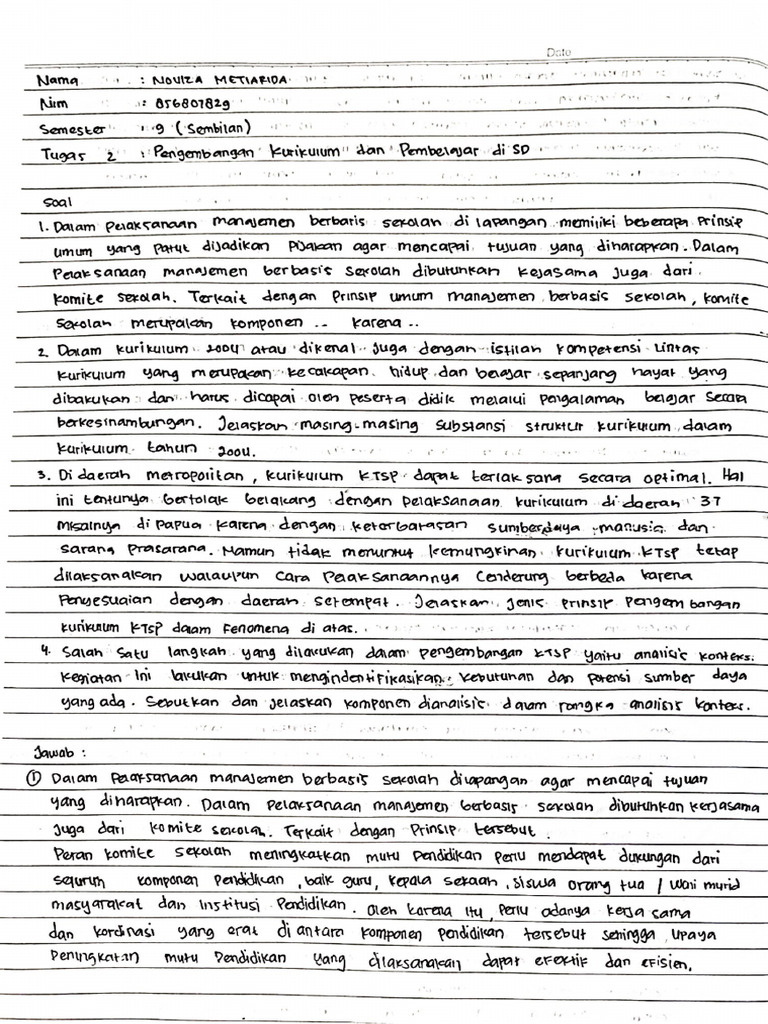 Tugas 2 Kurikulum Noviza | PDF