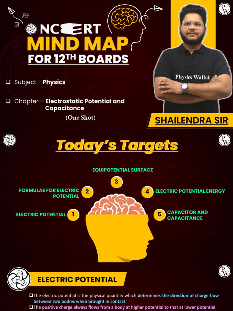 Electrostatic Potential and Capacitance (One Shot) - Class Notes ...