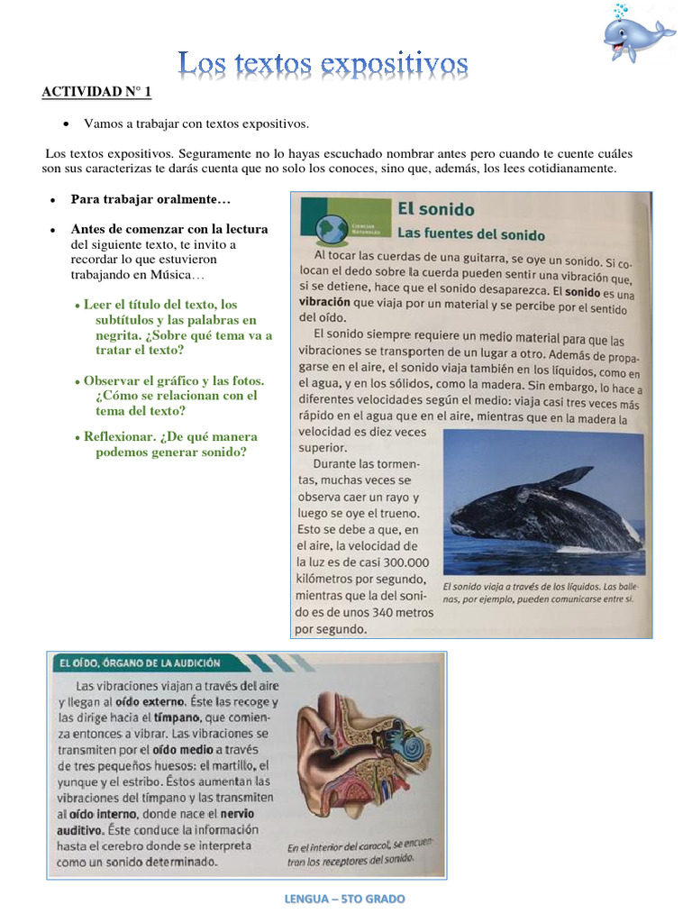 Ejemplos de Textos Expositivos para Niños | PDF | Sonido | Puntuación