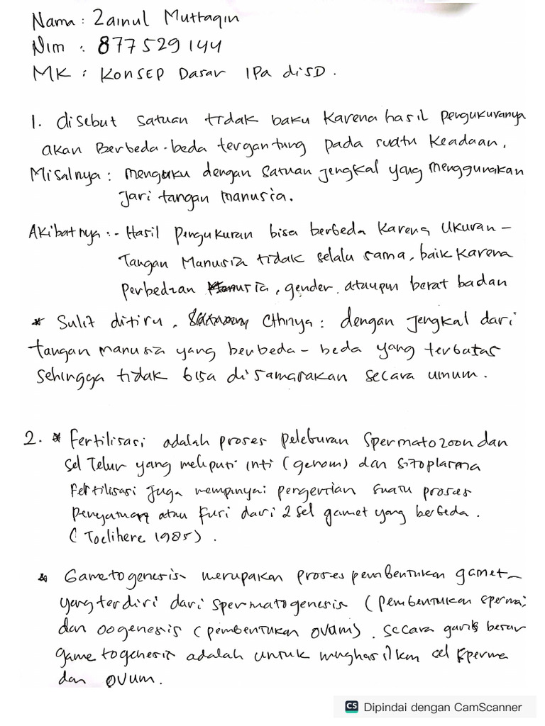 Tugas Konsep DSR Ipa ZAINUL | PDF