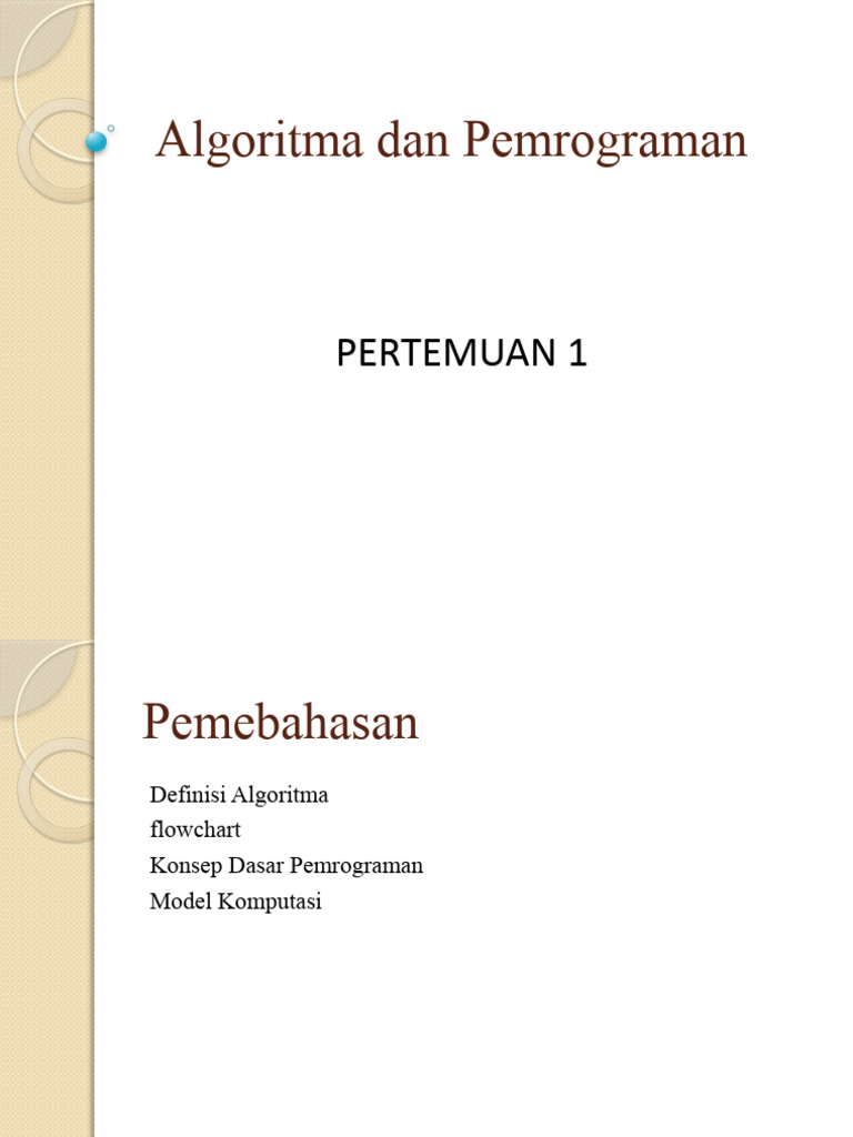 01 Algo & Struktur Data | PDF