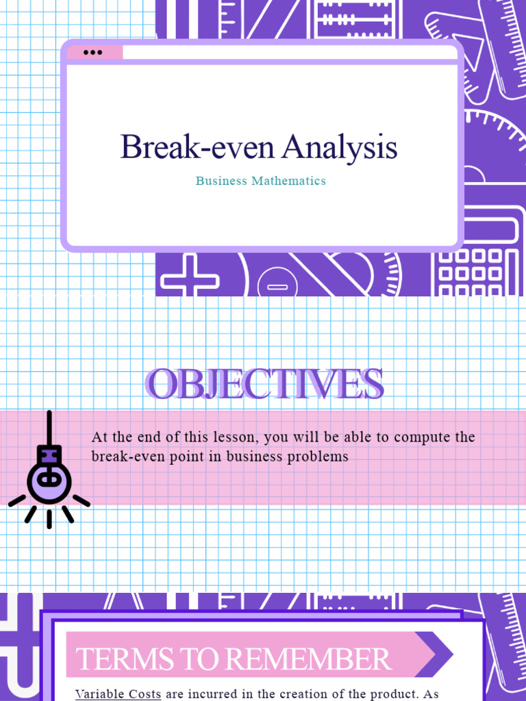 Break-Even | PDF | Business Process | Business Economics