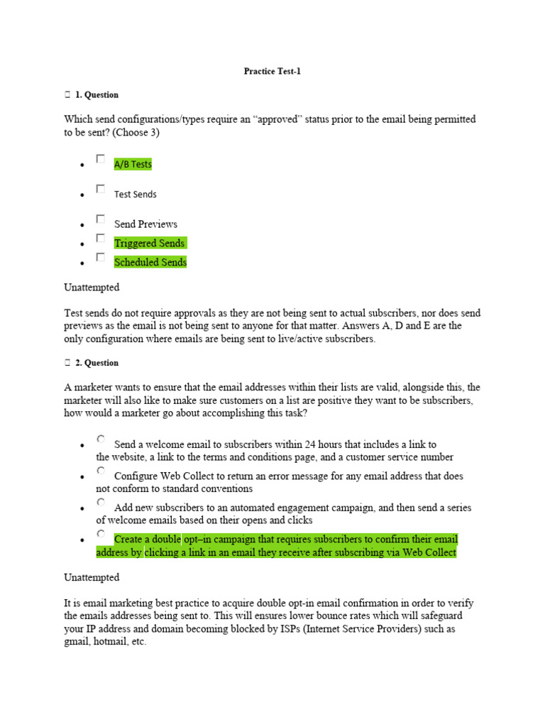 SFMC Questions | PDF | Websites | Computer File