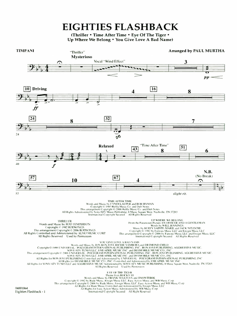 Eighties Flashback - 28 Timpani | PDF