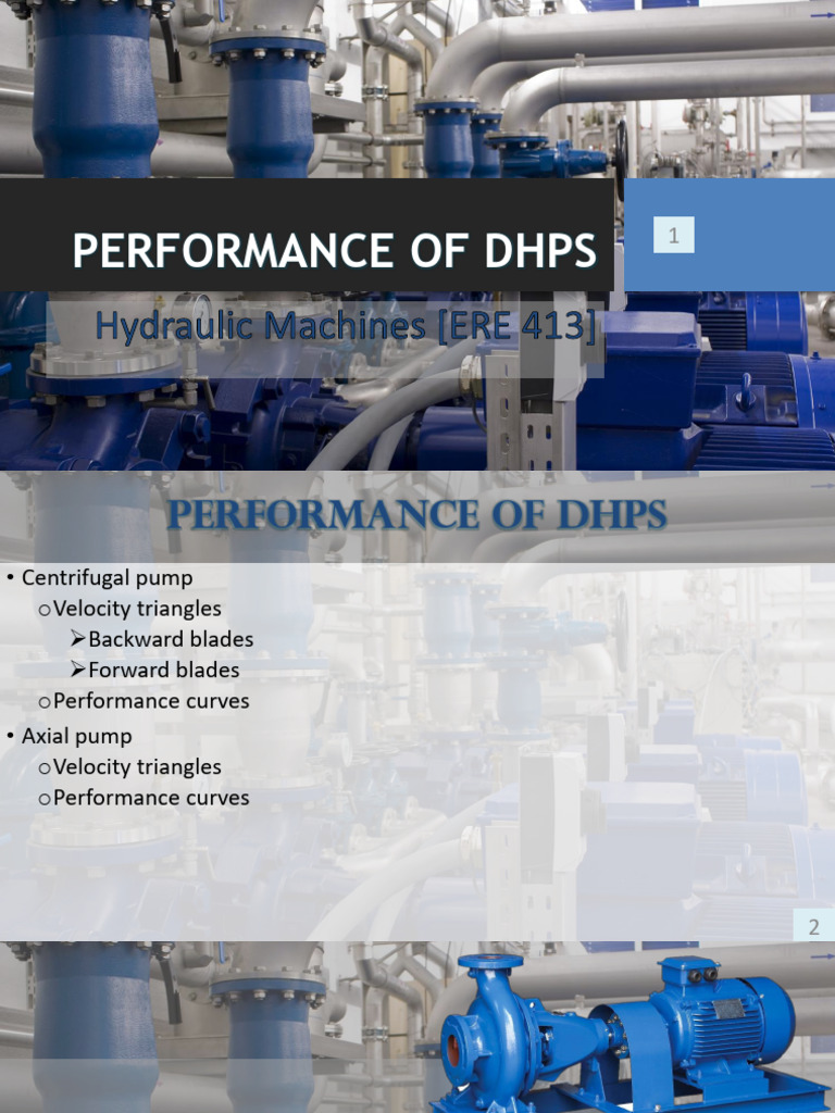 3 Performance Of Dhps Pdf Pump Turbomachinery
