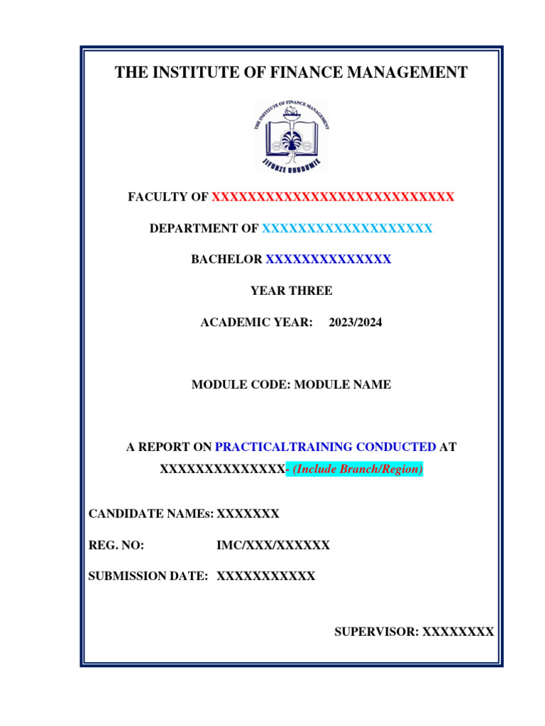 Bachelor Yr 3 - Field Report Writing Guideline - (2023-24) | PDF | Page Layout | Typefaces