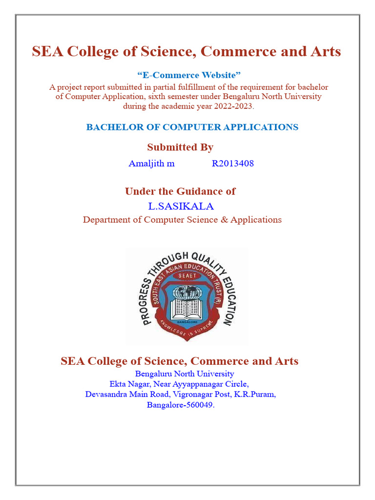 E-commerce website final | PDF | Html | Html Element