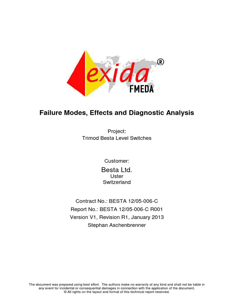 Bachofen Seria TrimodBesta Raport Exida FMEDA SIL | PDF | Safety ...
