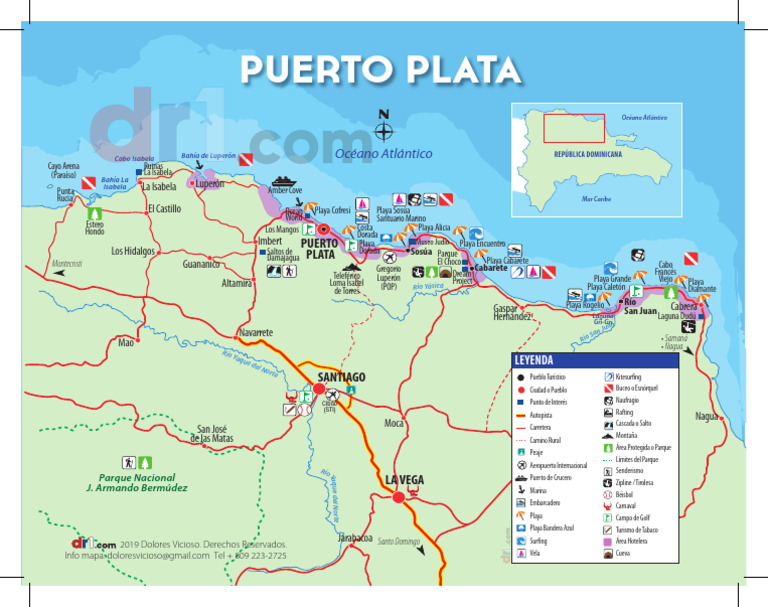 Mapa Puerto Plata 28 5x1122 Espan Ol Sept 2019 | PDF | República ...