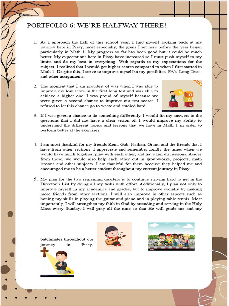 Portfolio 6 Math | PDF | Learning | Behavior Modification