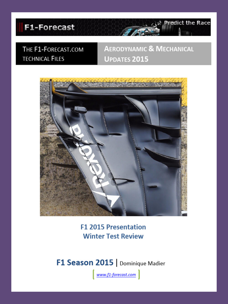 F1 2015 Aerodynamic & Mechanical Updates | PDF | Formula One | Formula ...