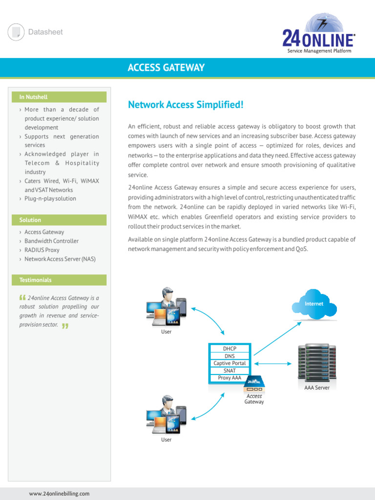 Access Gateway | PDF | Proxy Server | Information And Communications Technology