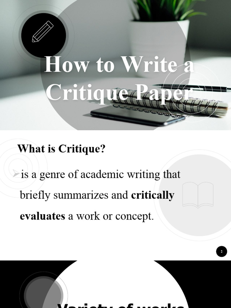 How To Write Critique Paper | PDF | Career & Growth | Self-Improvement
