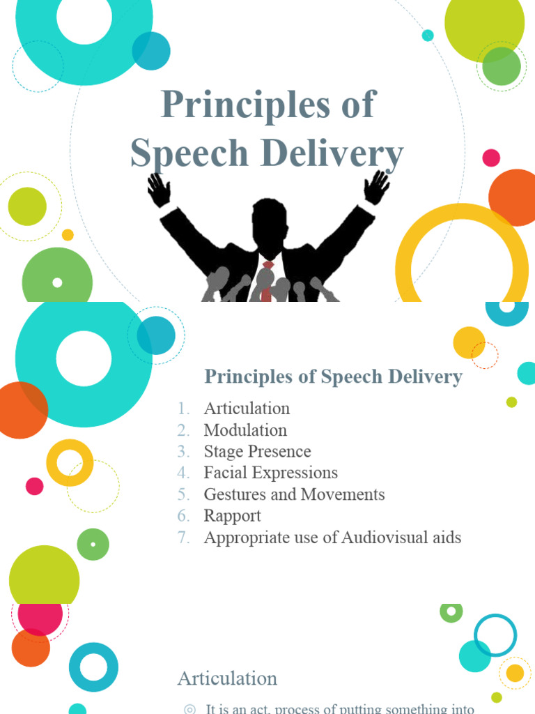 Principles of Speech Delivery | PDF | Gesture | Speech