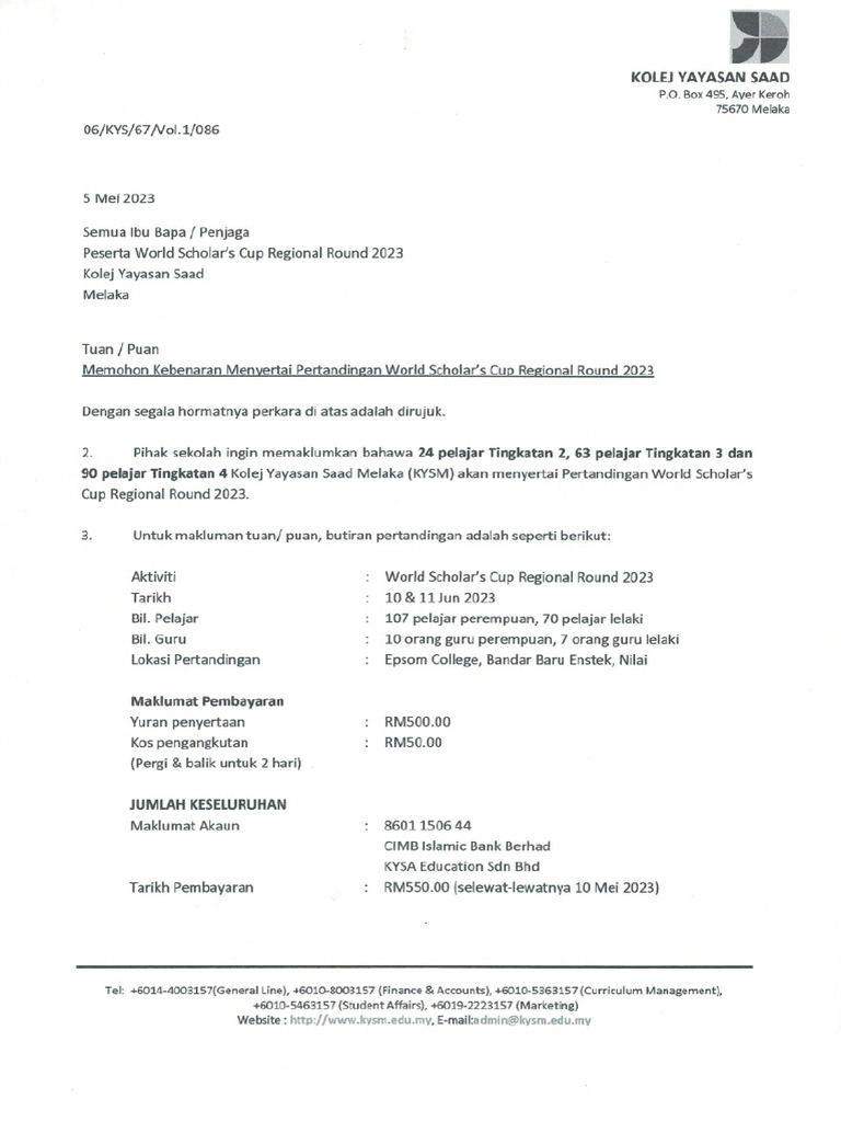 WSC Kuala Lumpur Regional Round 2023 | PDF